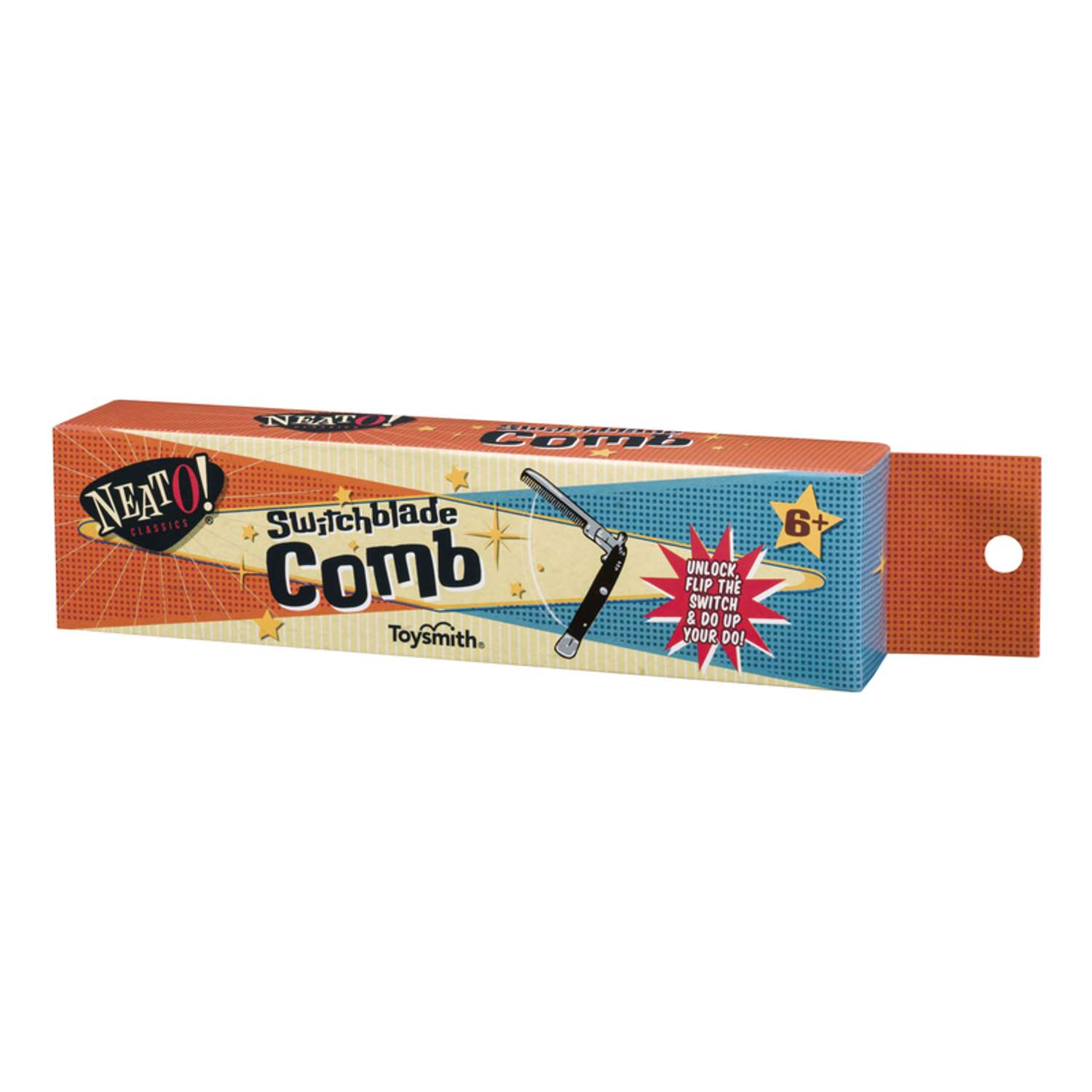 Toysmith Neato! Classics Switchblade Comb Metal/Plastic Black/Silver ...