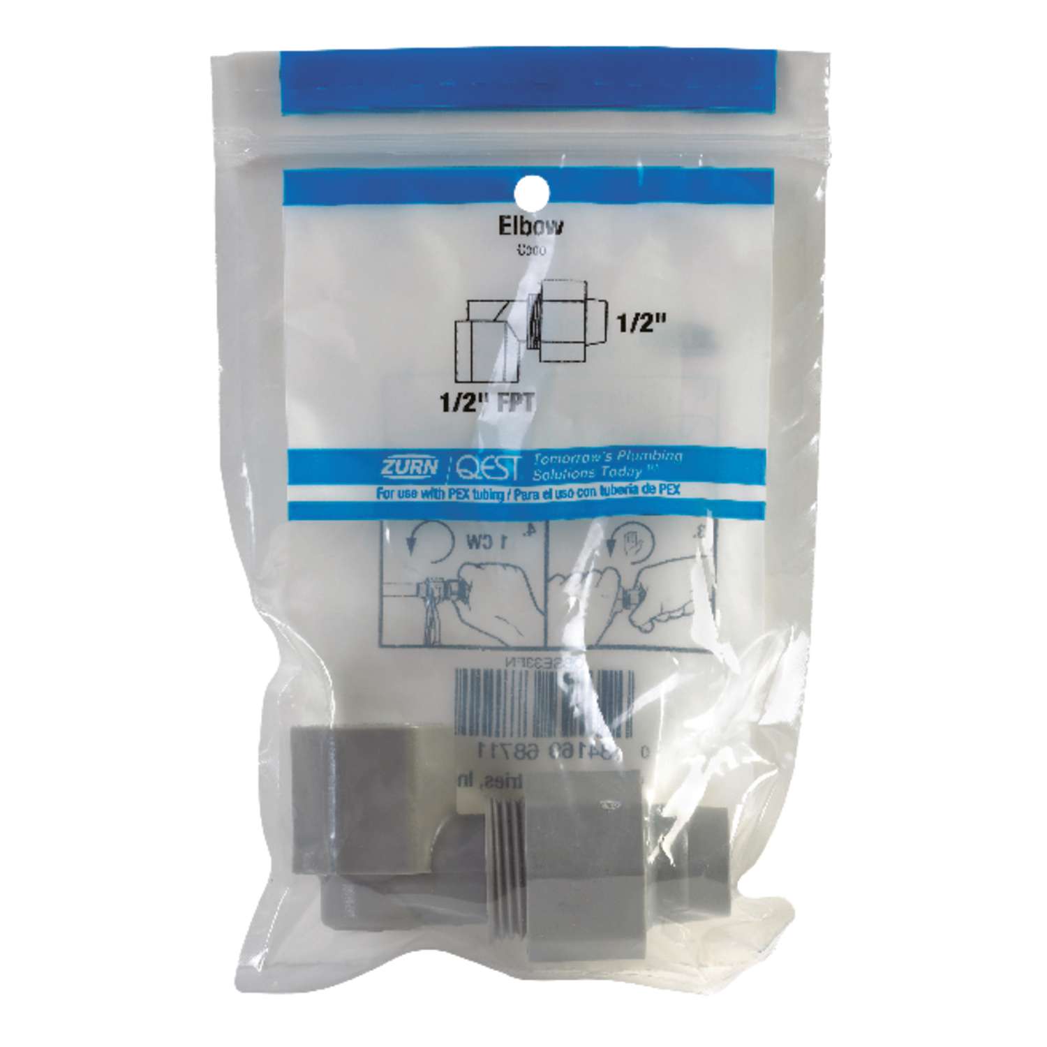 Zurn Qest 1/2 in. CTS X 1/2 in. D FPT Polybutylene Elbow - Ace Hardware