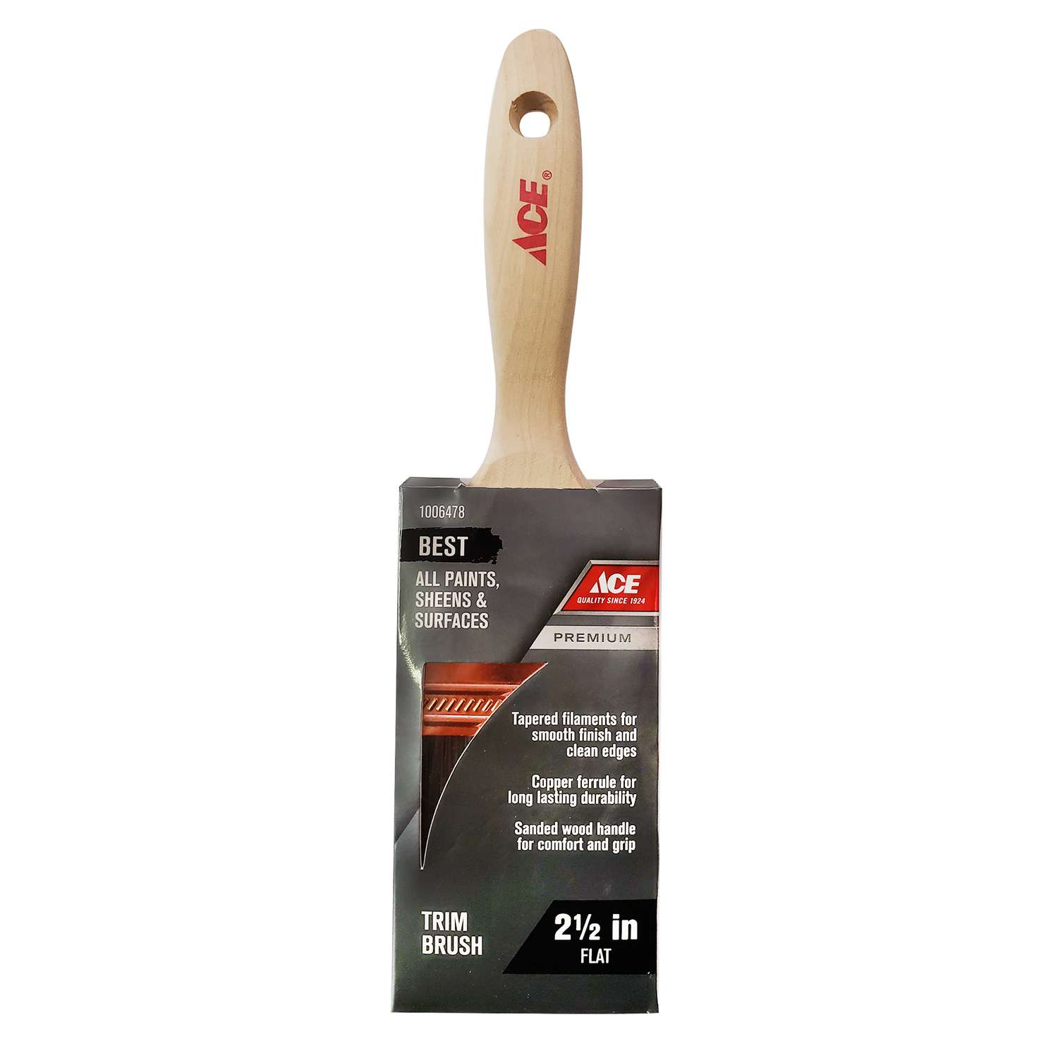 Ace Best 2.5 in. W Flat Paint Brush - Ace Hardware