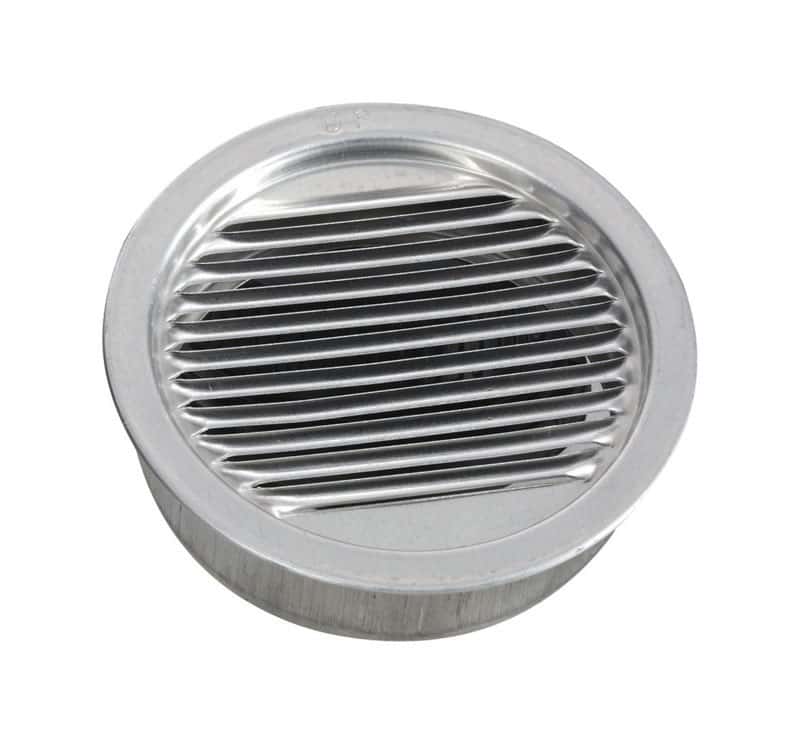 Air Vent 4 in. W X 4 in. L Mill Silver Aluminum Mini Louver Mfr# 50003 ...