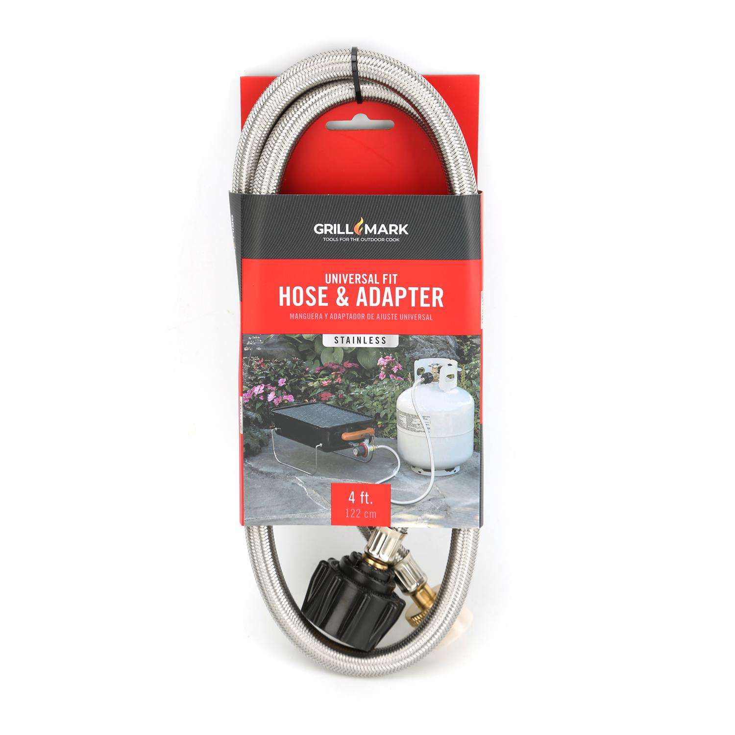 Grill Mark Stainless Steel Gas Line Hose and Adapter For Grill Mark ...