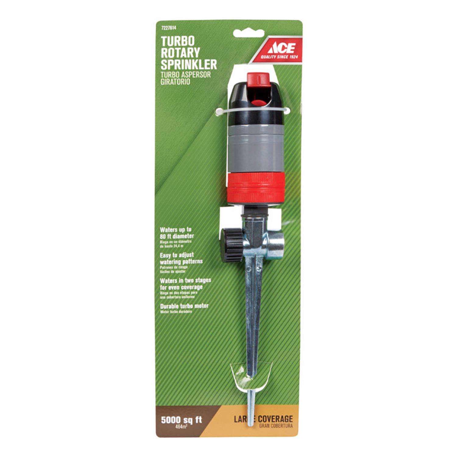 Ace Spike Base Rotor Sprinkler 5000 sq ft 1 pk - Ace Hardware