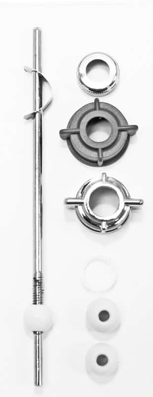 EasyPopUp Chrome Metal/Plastic Ball Rod Assembly Kit - Ace Hardware