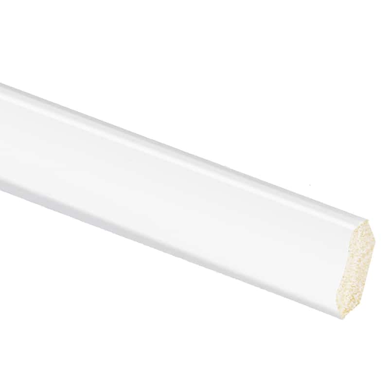Inteplast Building Products 1/4 in. H X 7/8 in. W X 8 ft. L Prefinished ...