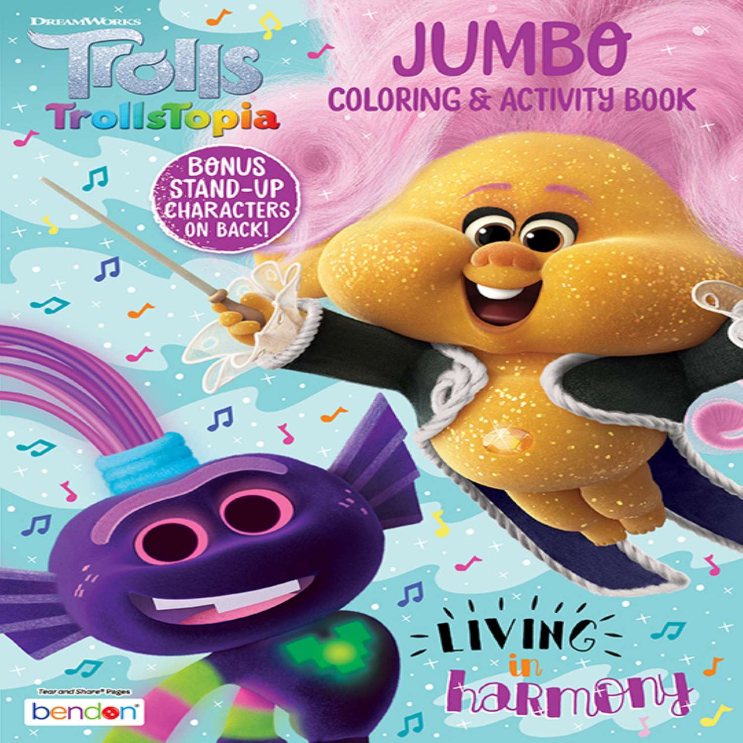 Bendon TrollsTopia Jumbo Coloring Book 1 pk - Ace Hardware