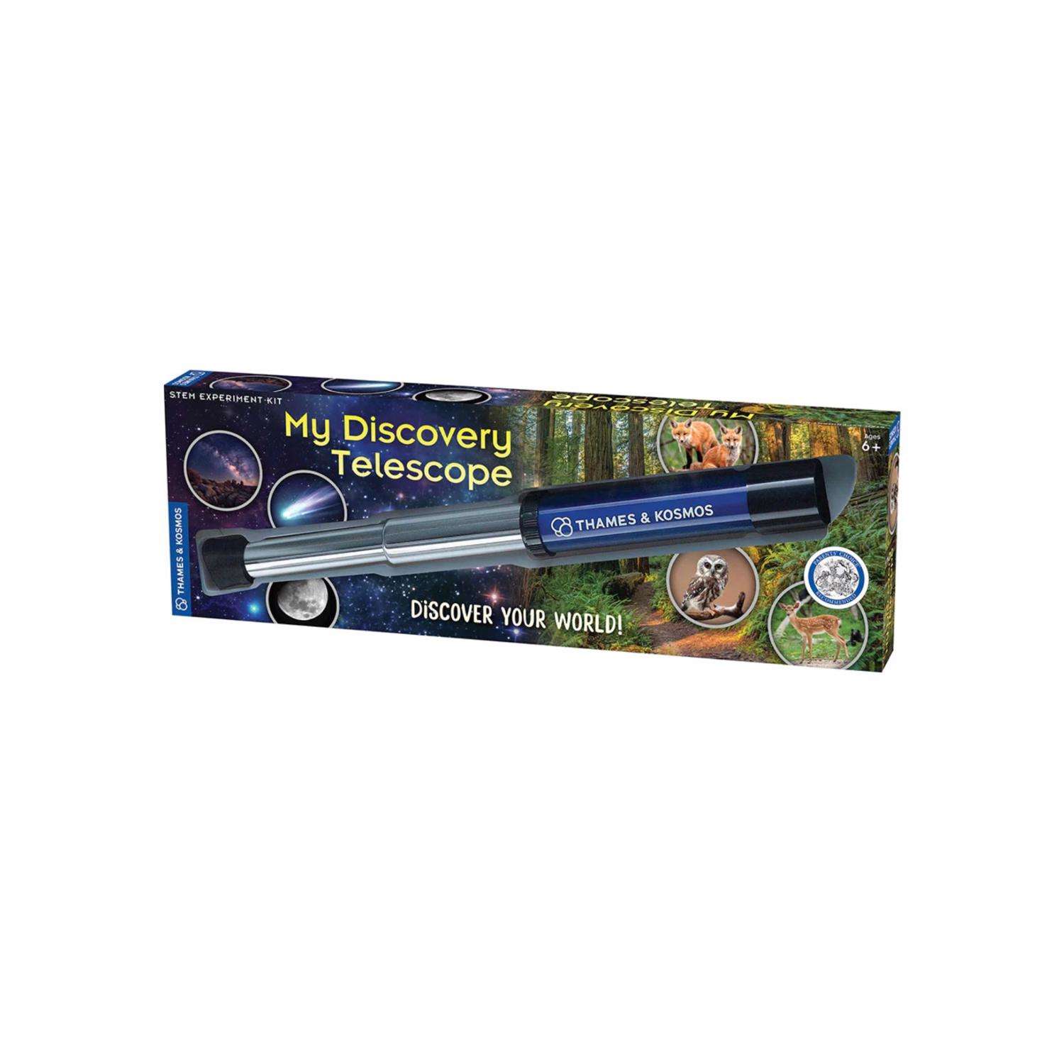 Thames & Kosmos My Discovery Telescope Stem Experiment Kit Blue/Silver ...