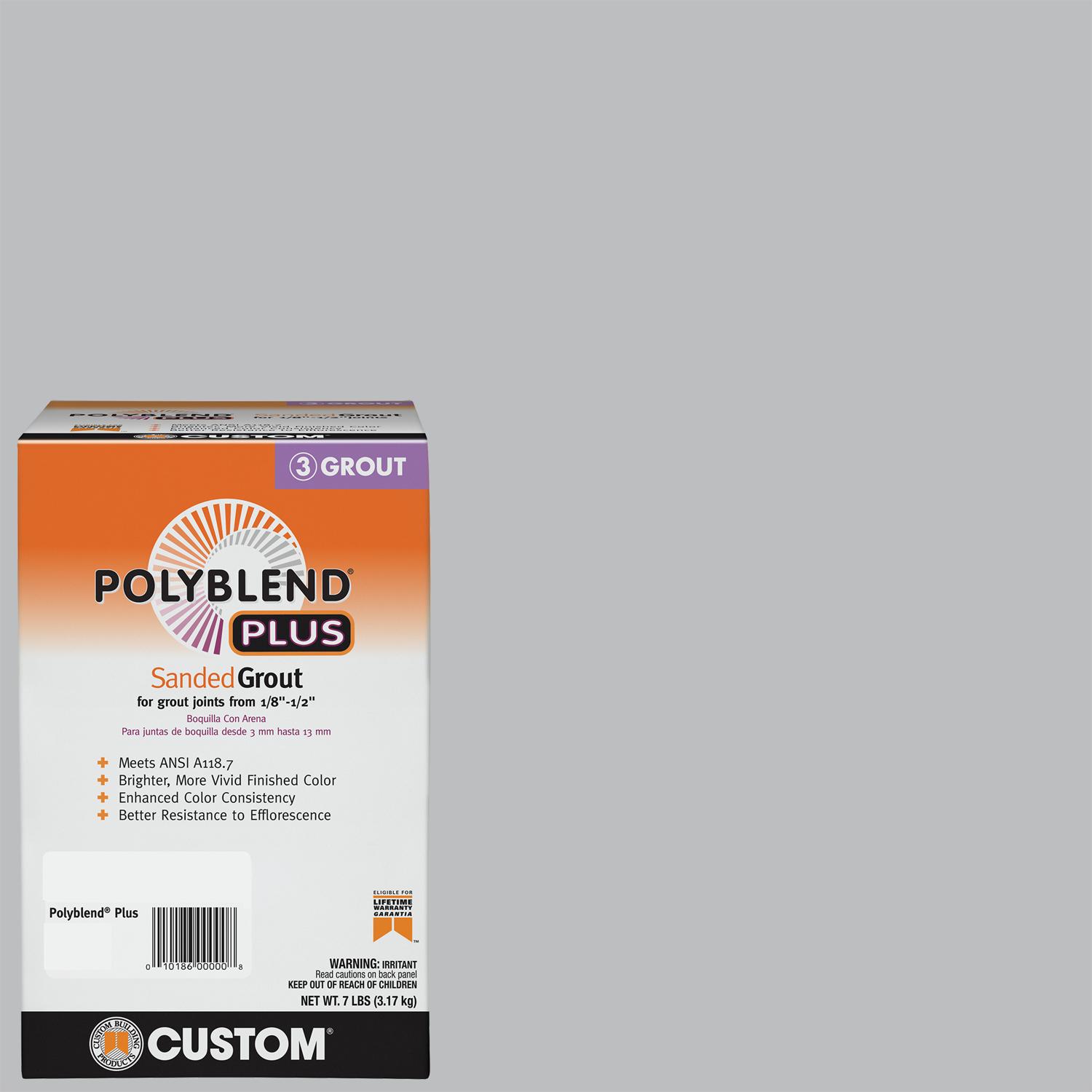 Custom Building Products Polyblend Plus Indoor and Outdoor Platinum ...