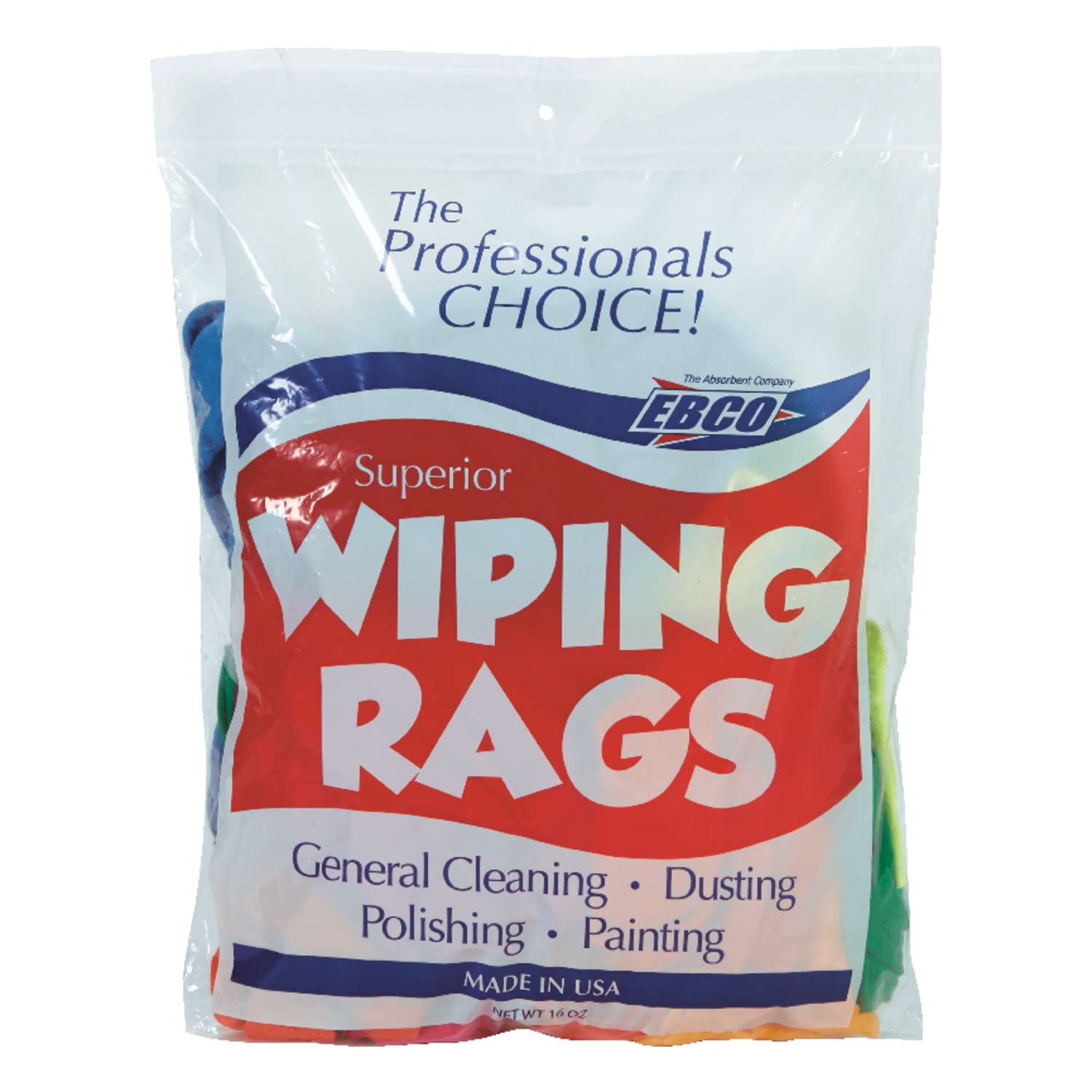 Superior Wiping Rags Wipeco Cotton Cleaning Cloth 18 in. W X 18 in. L 1 ...