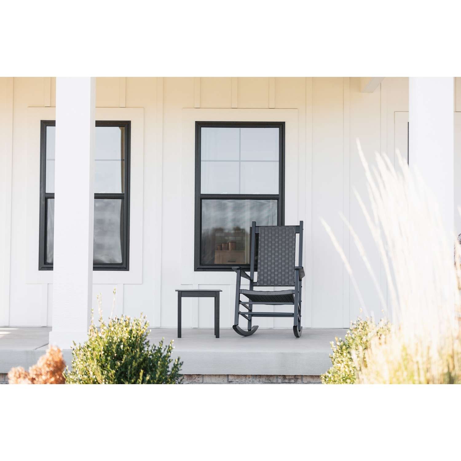 Jack Post Knollwood Black Wood Frame Rocking Chair Mfr# KN-2028BGR ...
