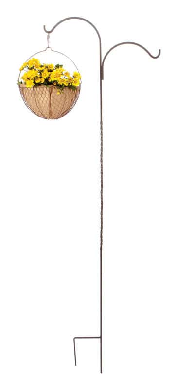 Panacea Brown Wire 84 in. H Double Crook Plant Hook 1 pk - Ace Hardware