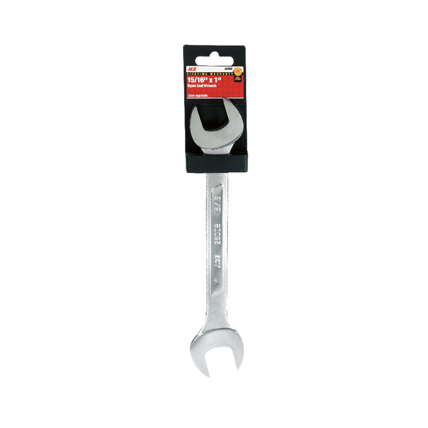 Ace Pro Series 15/16 in. X 1 in. SAE Open End Wrench 11 in. L 1 pc ...