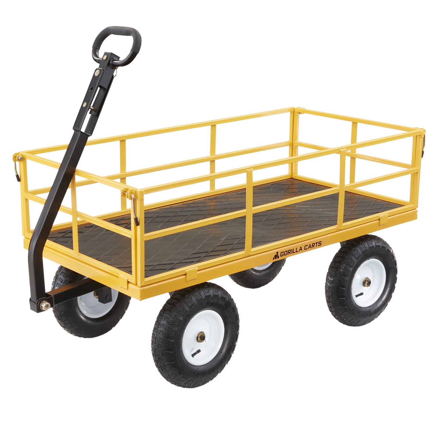Gorilla Carts Steel Utility Cart 7 cu ft Mfr# GOR1201B - Ace Hardware