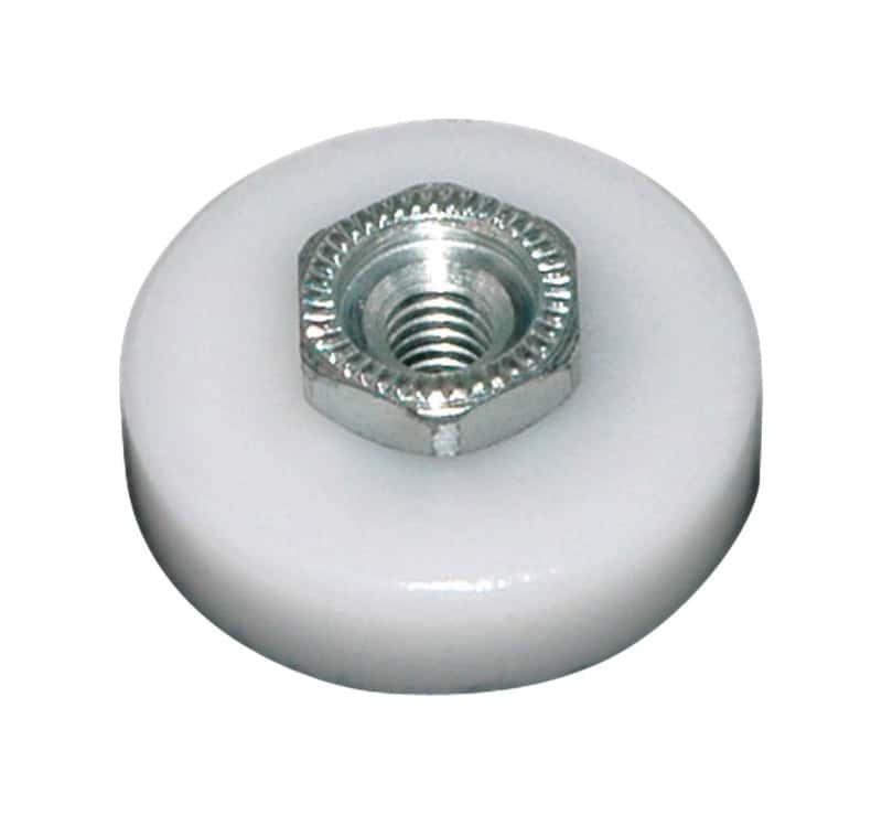 Barton Kramer 7/8 in. D X 1/4 in. L Nylon/Plastic Shower Door Wheel 2 ...