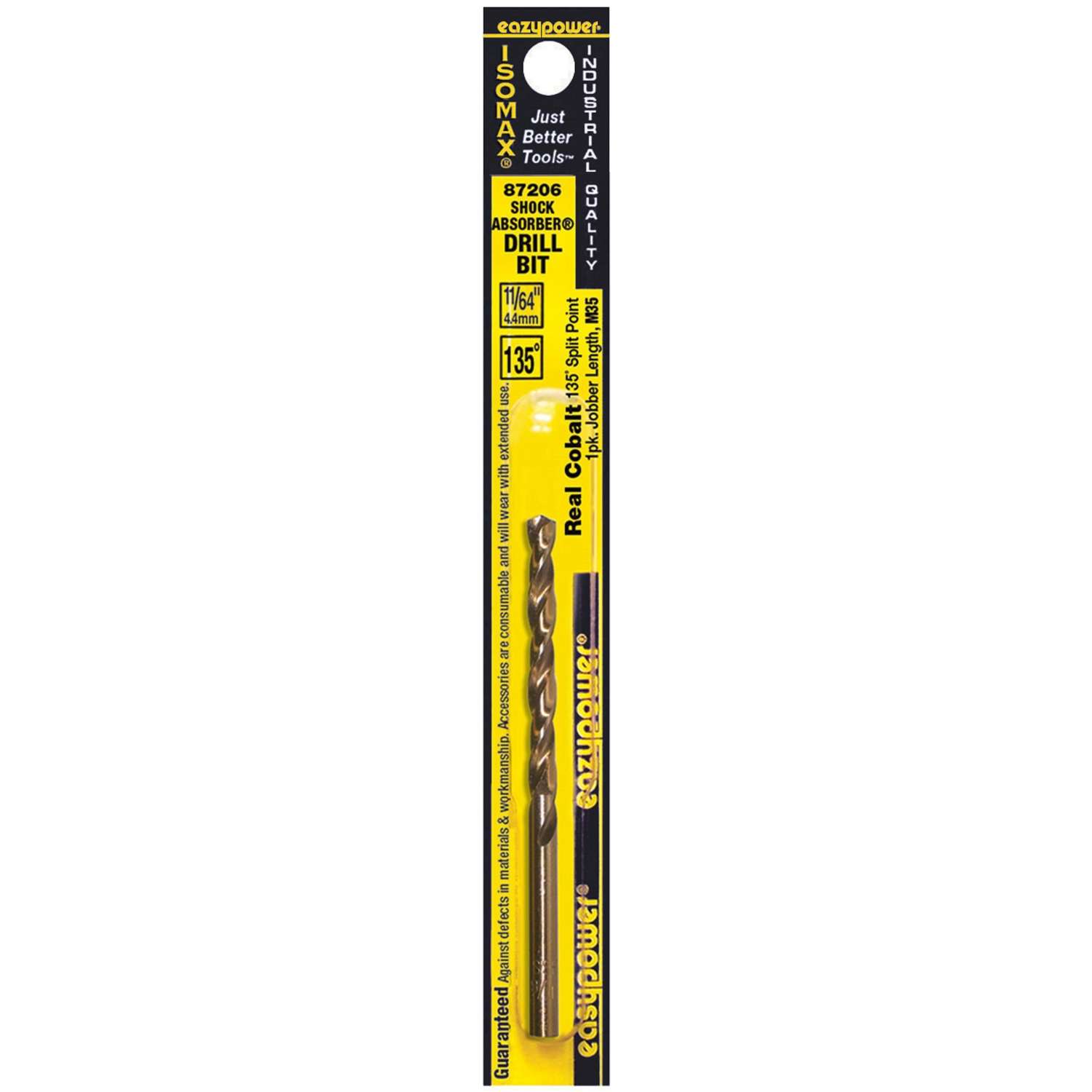 Eazypower Isomax 11/64 in. Cobalt Steel Jobber Length Split Point Drill ...