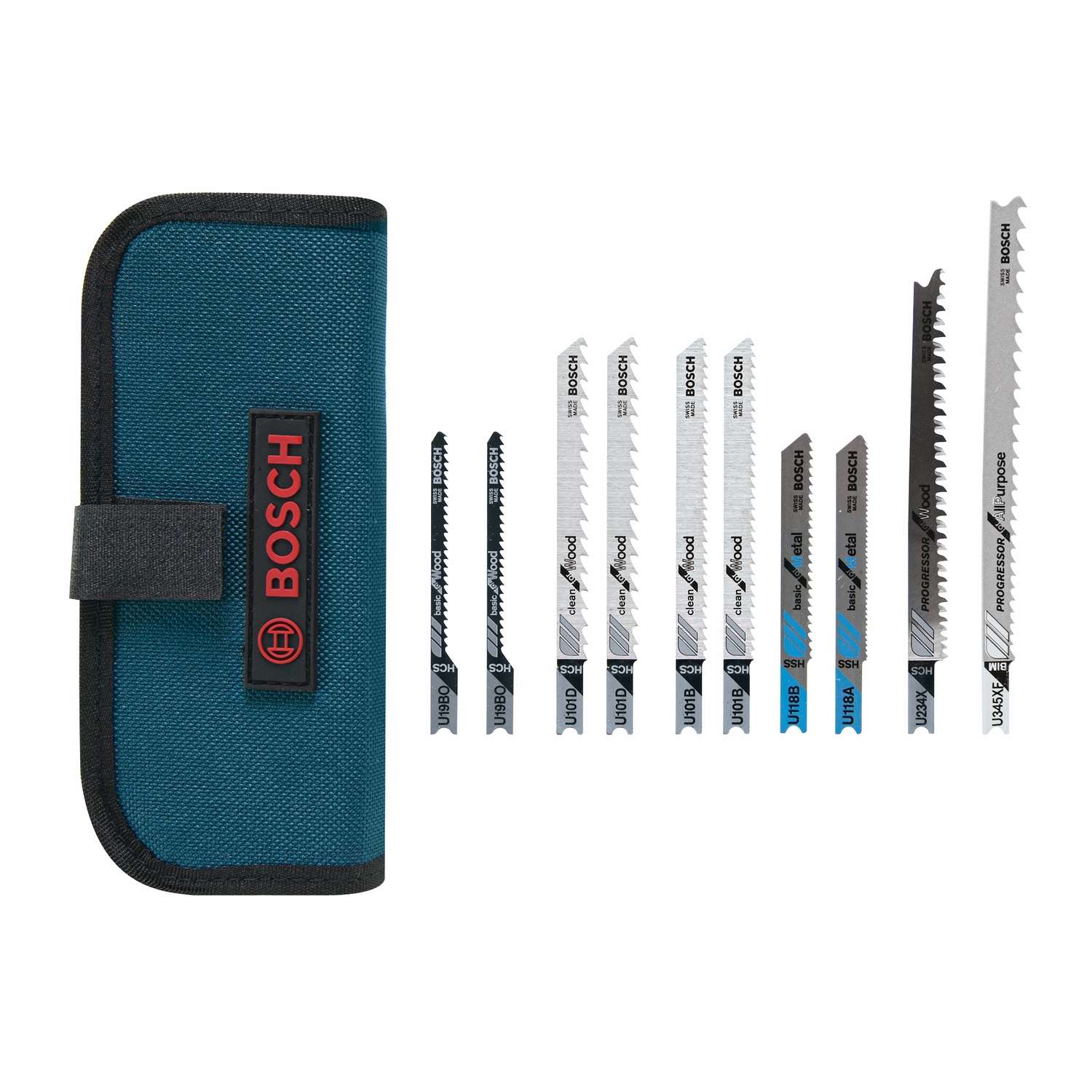 Bosch Varies in. U-Shank Jig Saw Blade Set 10 pc - Ace Hardware