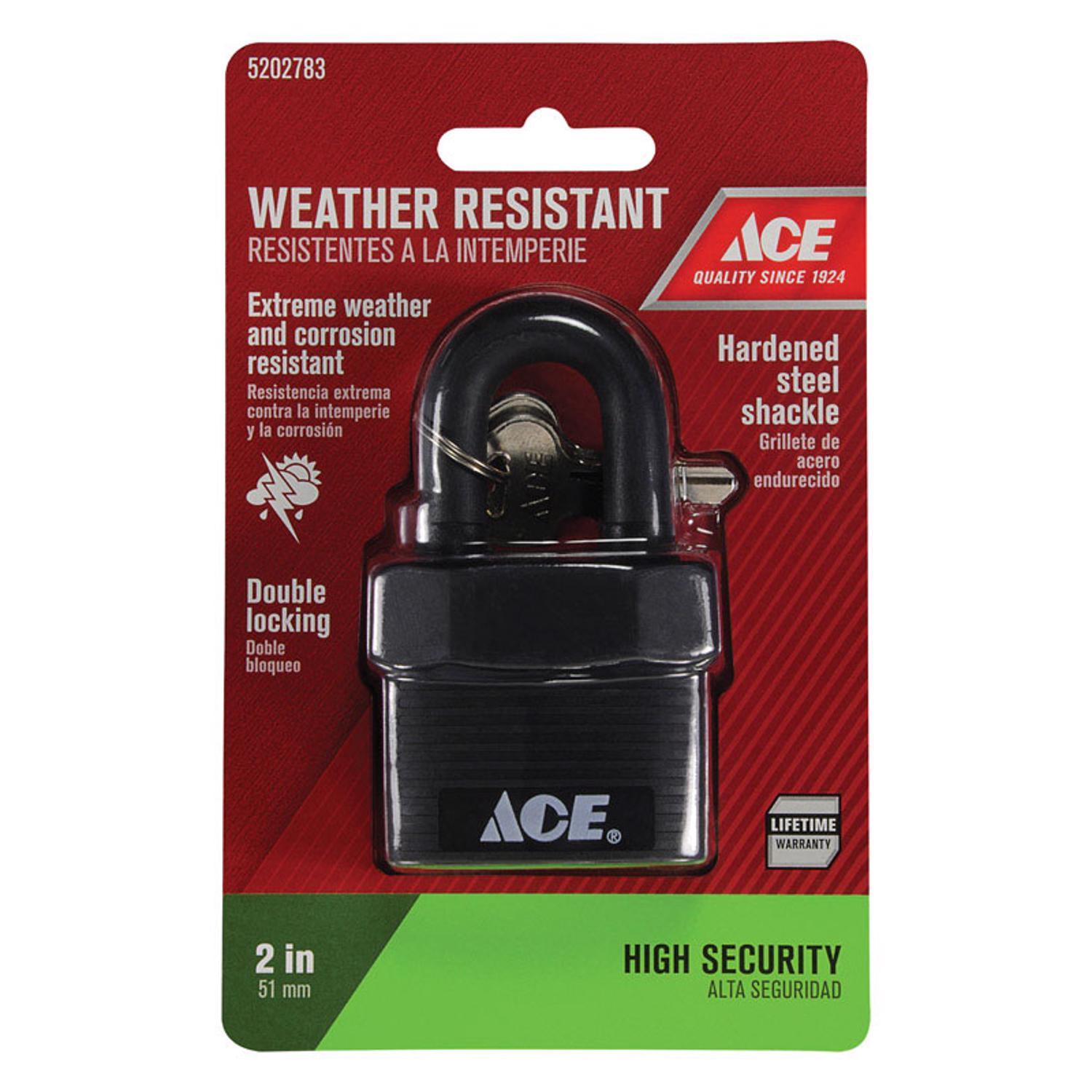 Ace 1-5/8 in. H X 1-3/4 in. W X 1-1/8 in. L Steel Double Locking ...