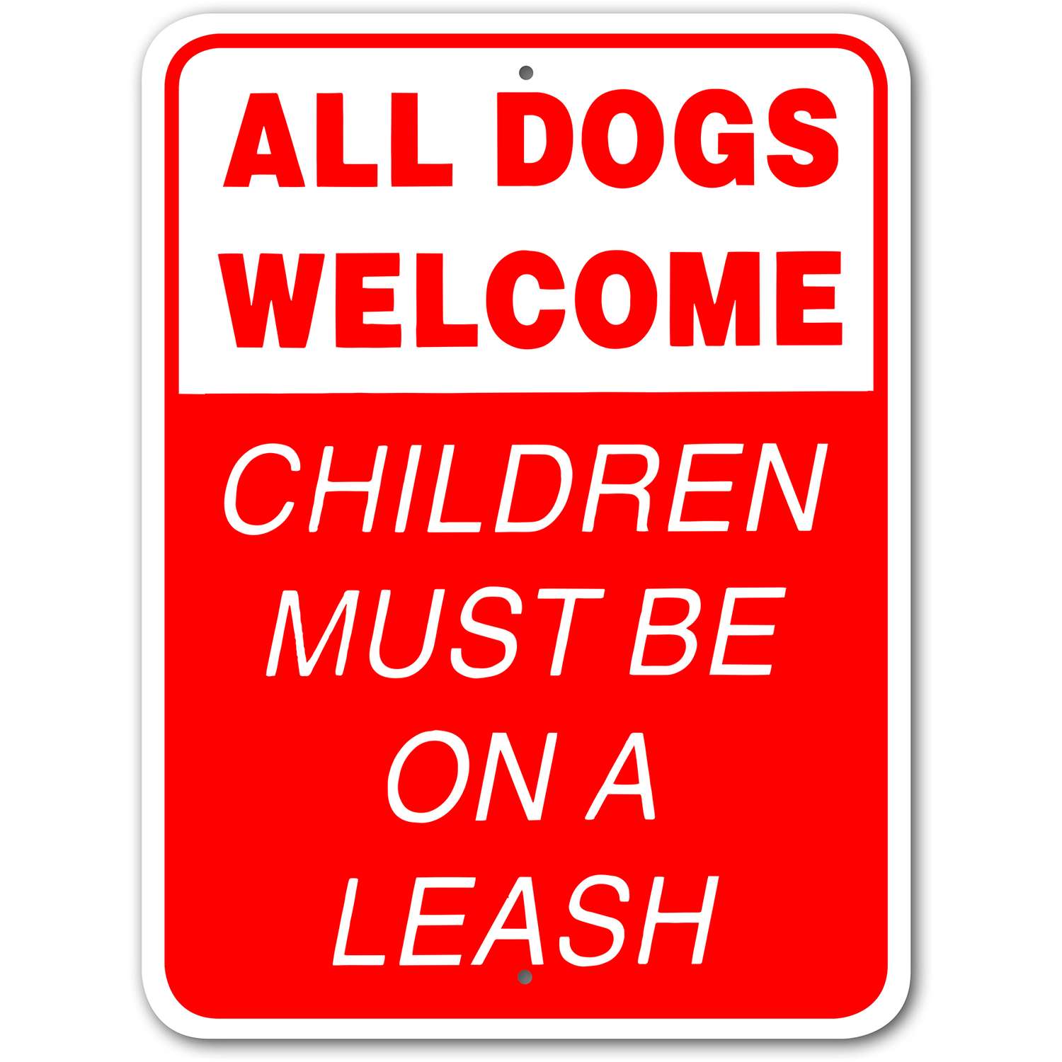 Noble Beasts Graphics English White Pet Sign 12 in. H X 9 in. W - Ace ...