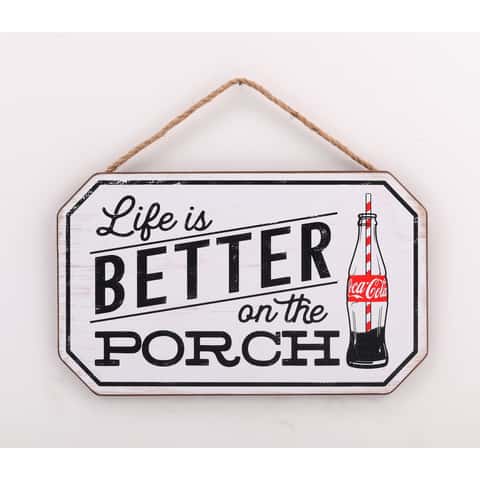 Open Road Brands Coke Hanging Wall Sign Wood 1 pk - Ace Hardware