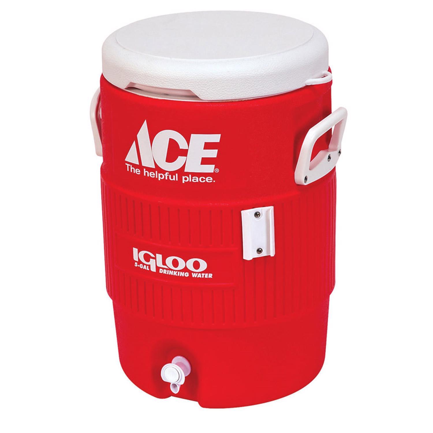 Igloo Ace Red/White 5 gal Water Cooler - Ace Hardware