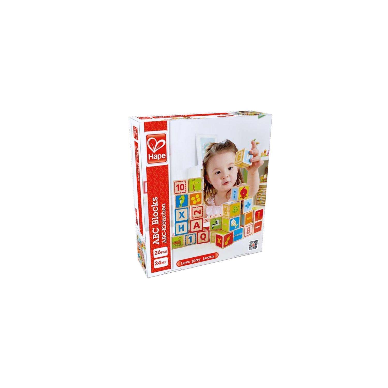 Hape ABC Blocks Wood Multicolored 26 pc - Ace Hardware