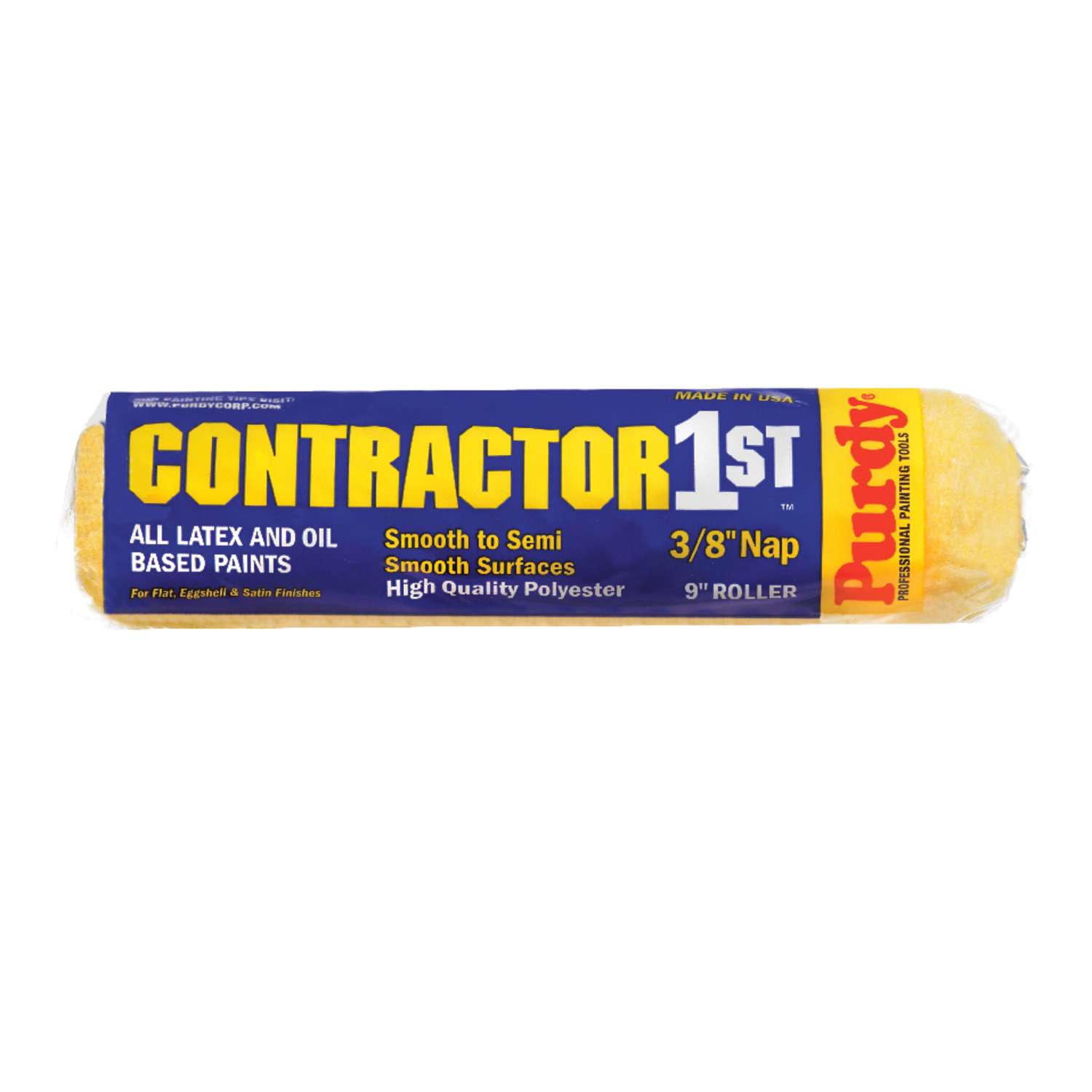 Purdy Contractor 1st Polyester 9 in. W X 3/8 in. S Paint Roller Cover 1 ...