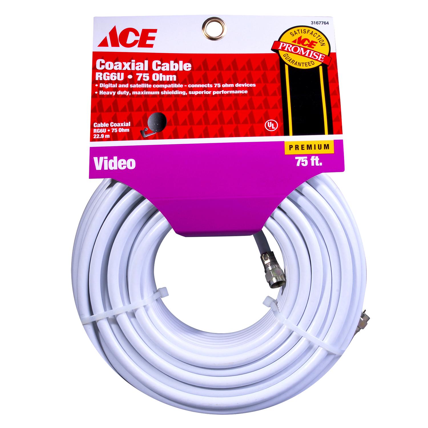 Ace 75 ft. Video Coaxial Cable - Ace Hardware