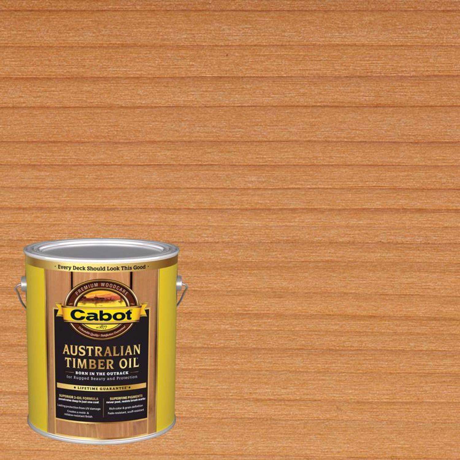 Cabot Australian Timber Oil Transparent Amberwood Oil-Based Australian ...