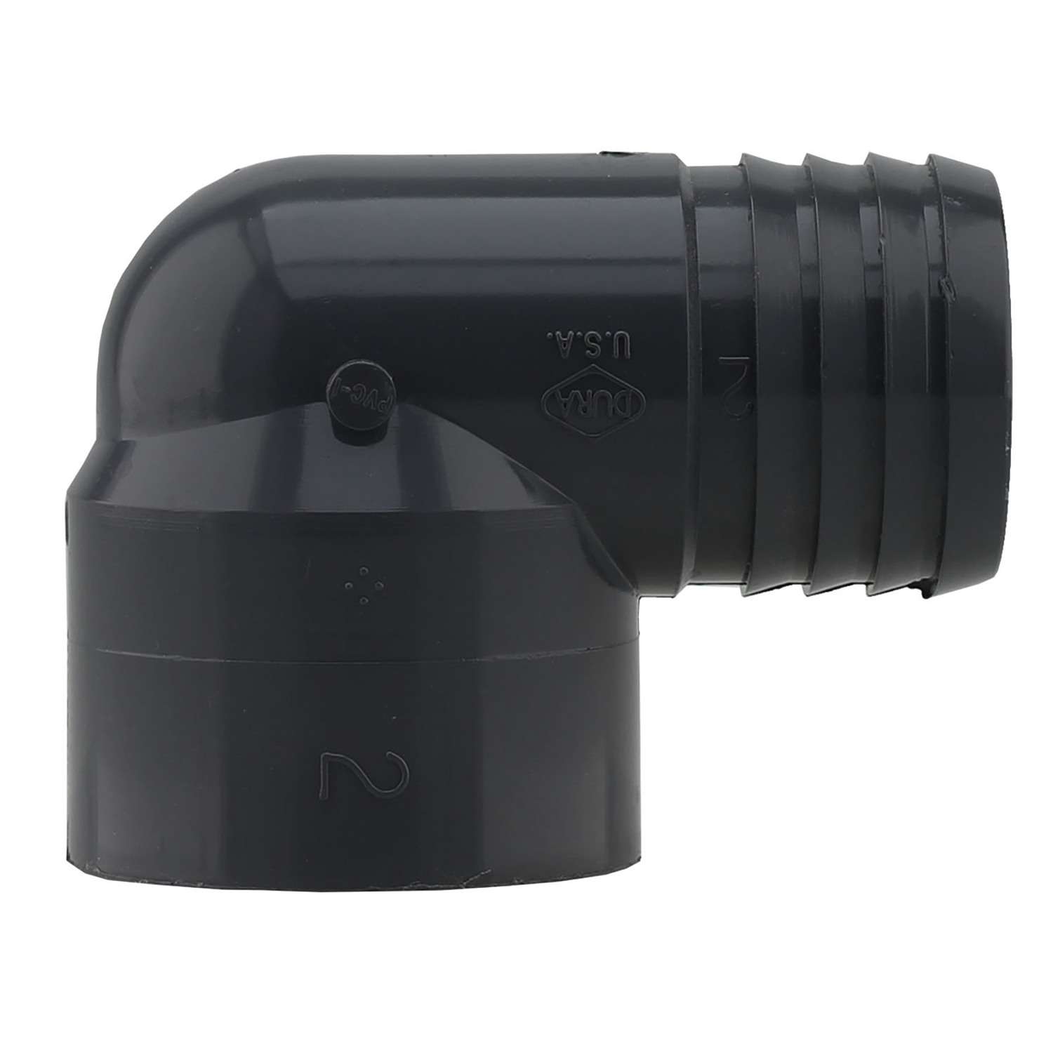 Boshart Industries 2 in. Insert in. X 2 in. D FTG PVC 90 Degree Elbow 1 ...