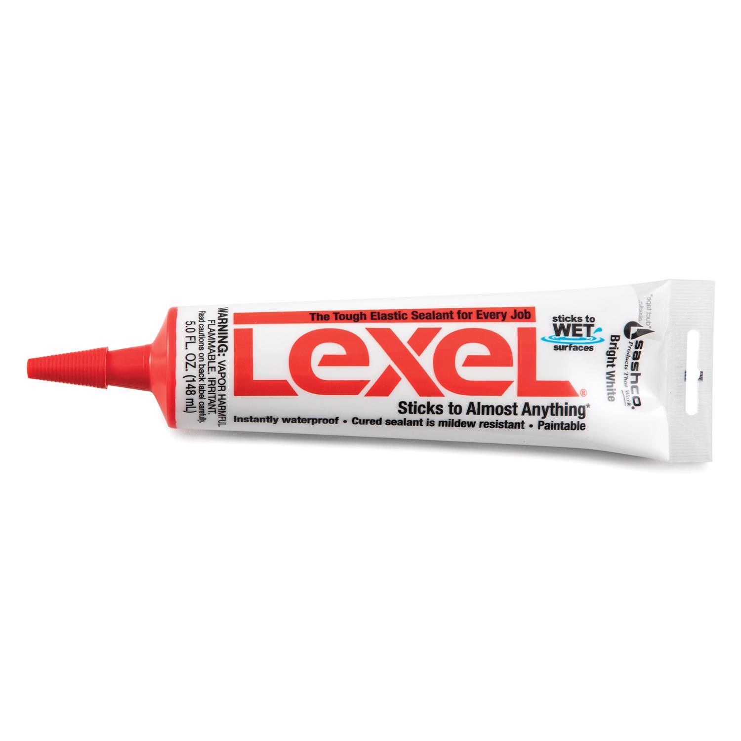 Sashco Lexel White Synthetic Rubber All Purpose Caulk 5 oz - Ace Hardware
