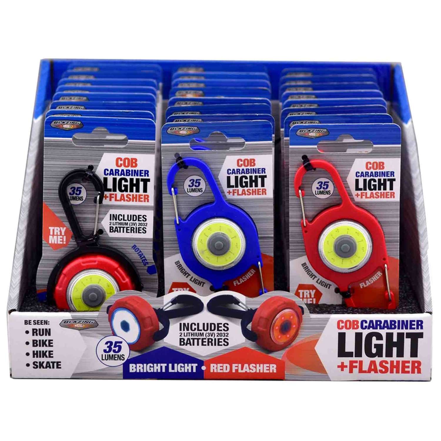 Blazing LEDz COB LED Carabiner Light and Flasher - Ace Hardware