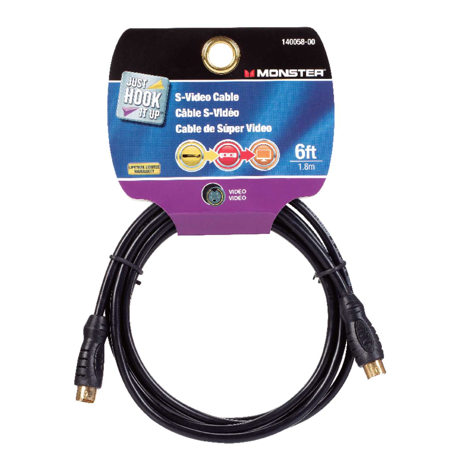 Monster Cable Just Hook It Up 6 ft. L S-Video Cable RCA - Ace Hardware