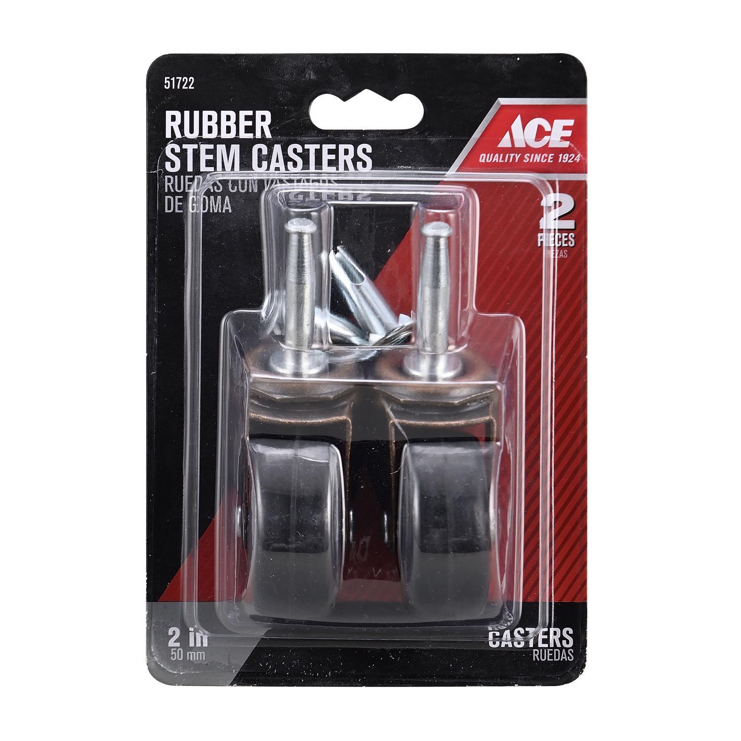 Ace 2 in. D Swivel Soft Rubber Caster 80 lb 1 pk Mfr# 9345/ACE - Ace ...