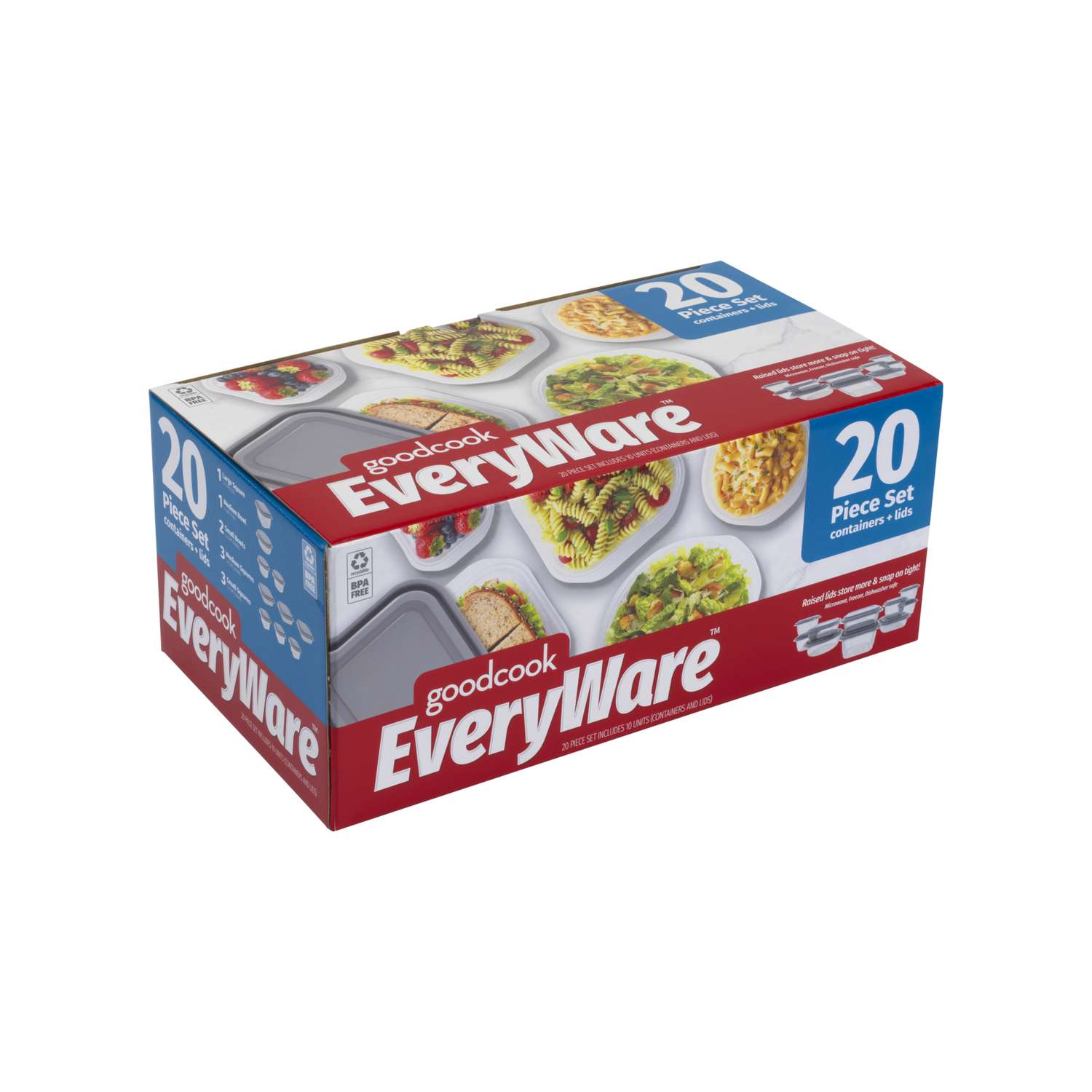 Good Cook EveryWare Clear Food Storage Container Set 10 pk - Ace Hardware