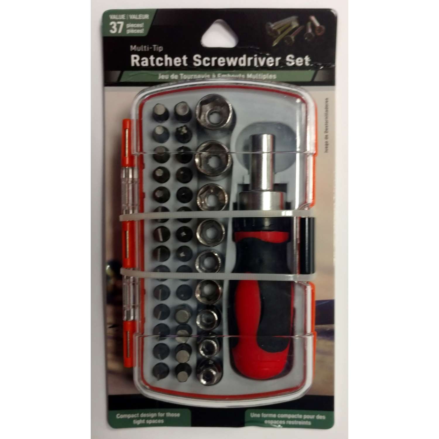 Jacent Ratcheting Screwdriver and Bit Set 8 in. 37 pc - Ace Hardware