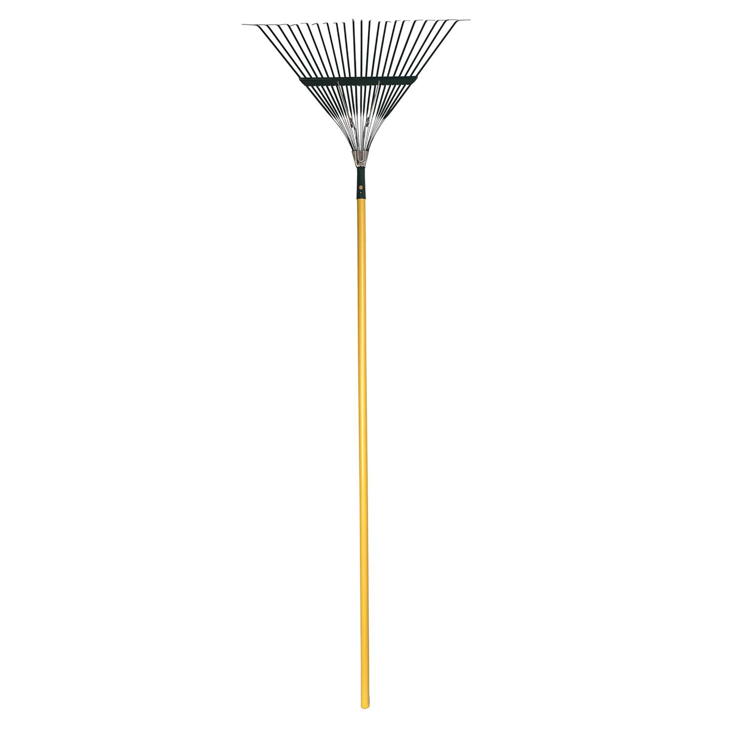 Rugg 54 in. 22 Tine Steel Leaf Rake Wood Handle - Ace Hardware