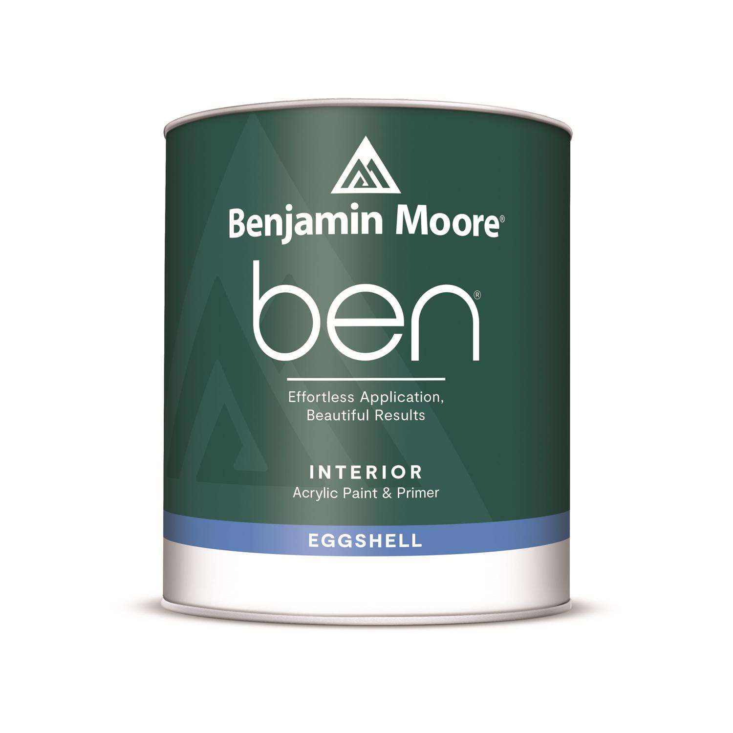 Benjamin Moore Ben Eggshell Base 4 Paint and Primer Interior 1 qt - Ace ...