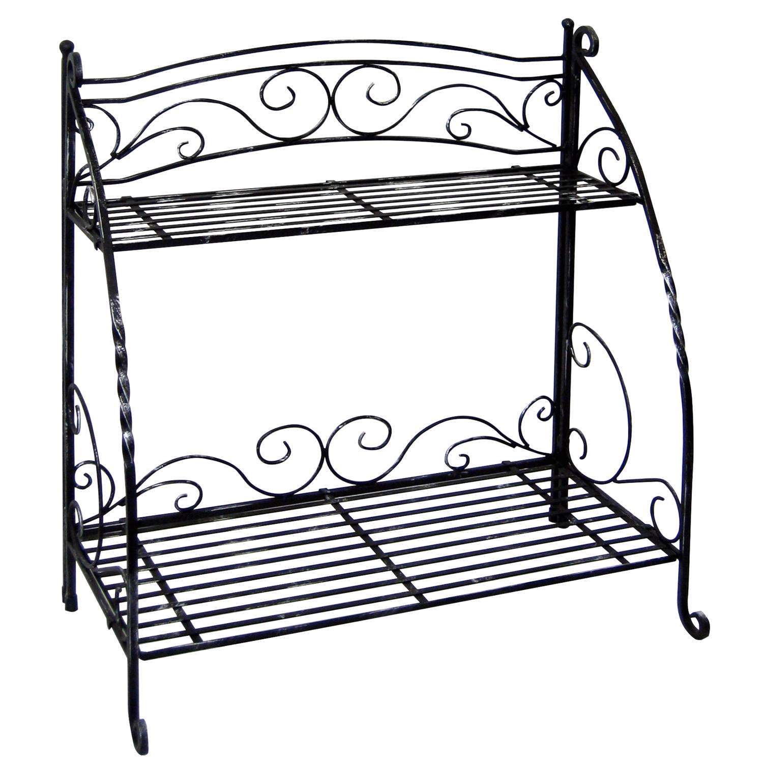 VegTrug 29 in. H Black Steel Plant Stand - Ace Hardware