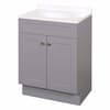 Zenith Products Single Gray Bathroom Vanity 24 in. W X 18 in. D X 35 in ...
