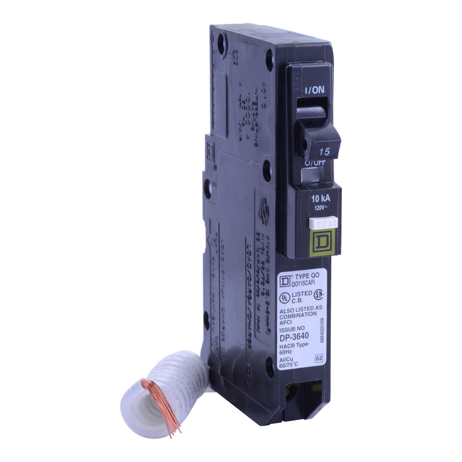 Square D QO 15 amps Arc Fault Single Pole Circuit Breaker - Ace Hardware