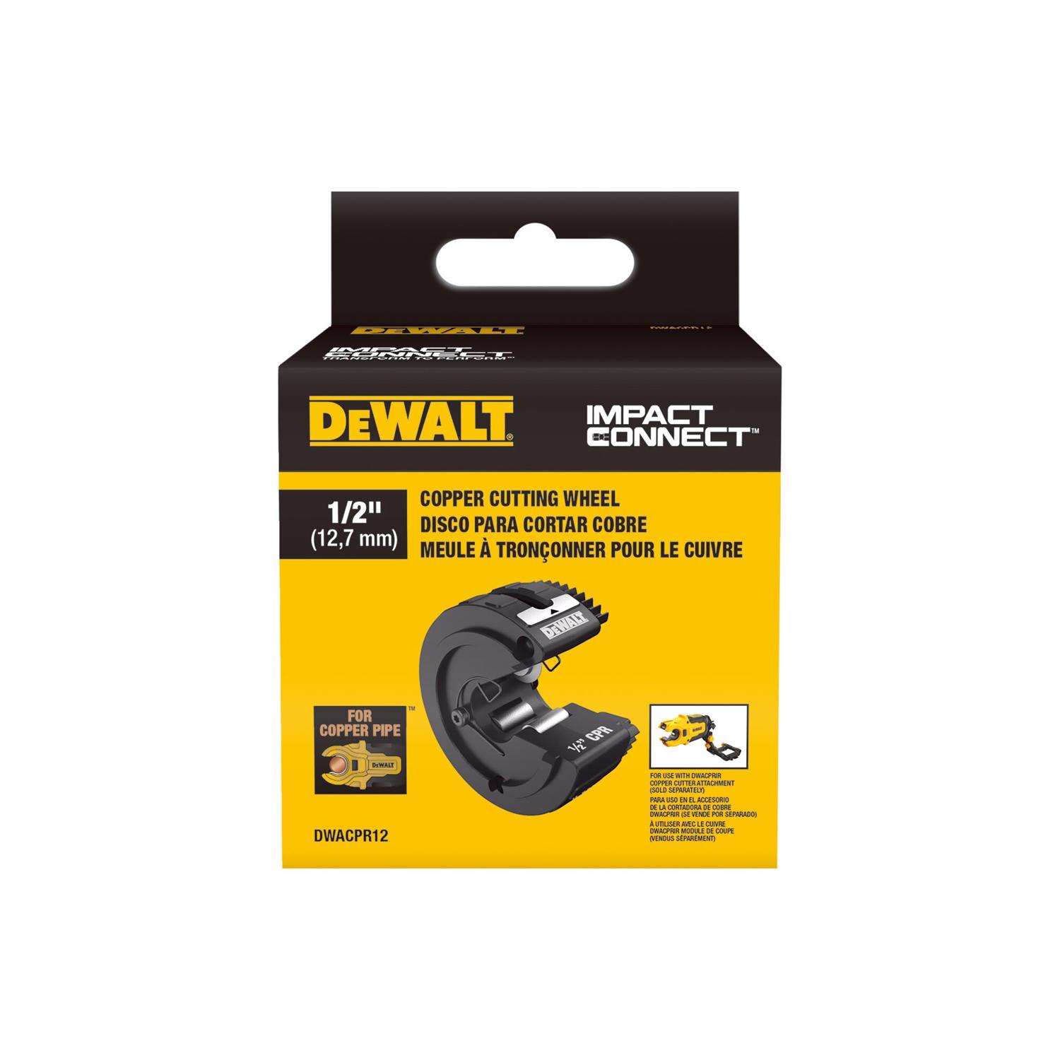 DeWalt Impact Connect 1/2 in. Replacement Tube Cutter Wheel Black 1 pc ...