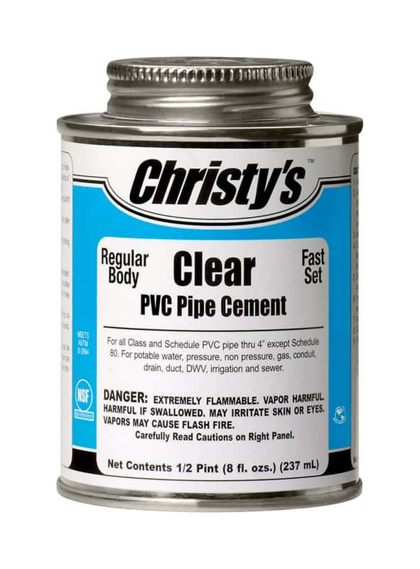 Christy's Clear Cement For PVC 8 oz - Ace Hardware