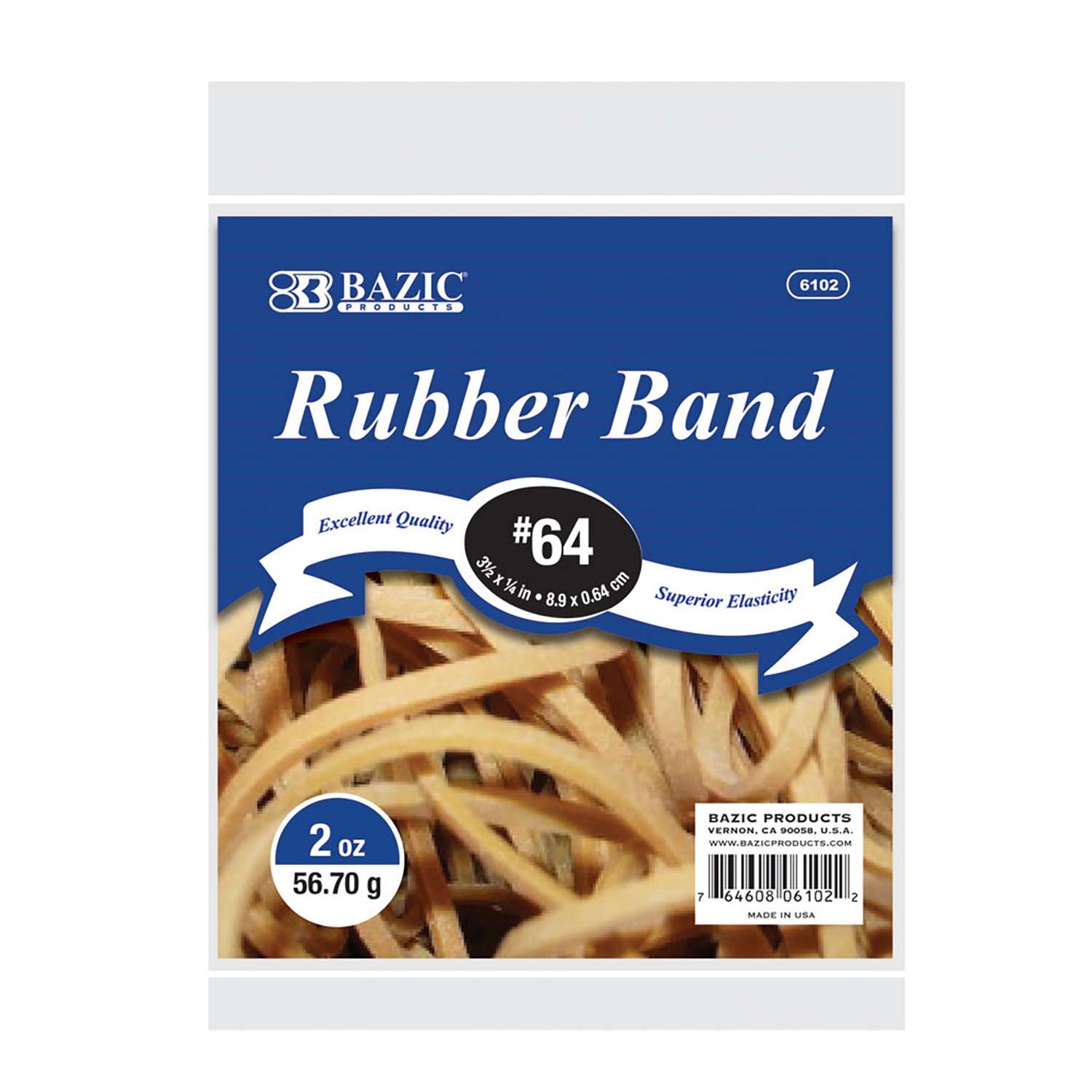 Bazic Products #64 Rubber Bands 2 oz Mfr# 6102 - Ace Hardware