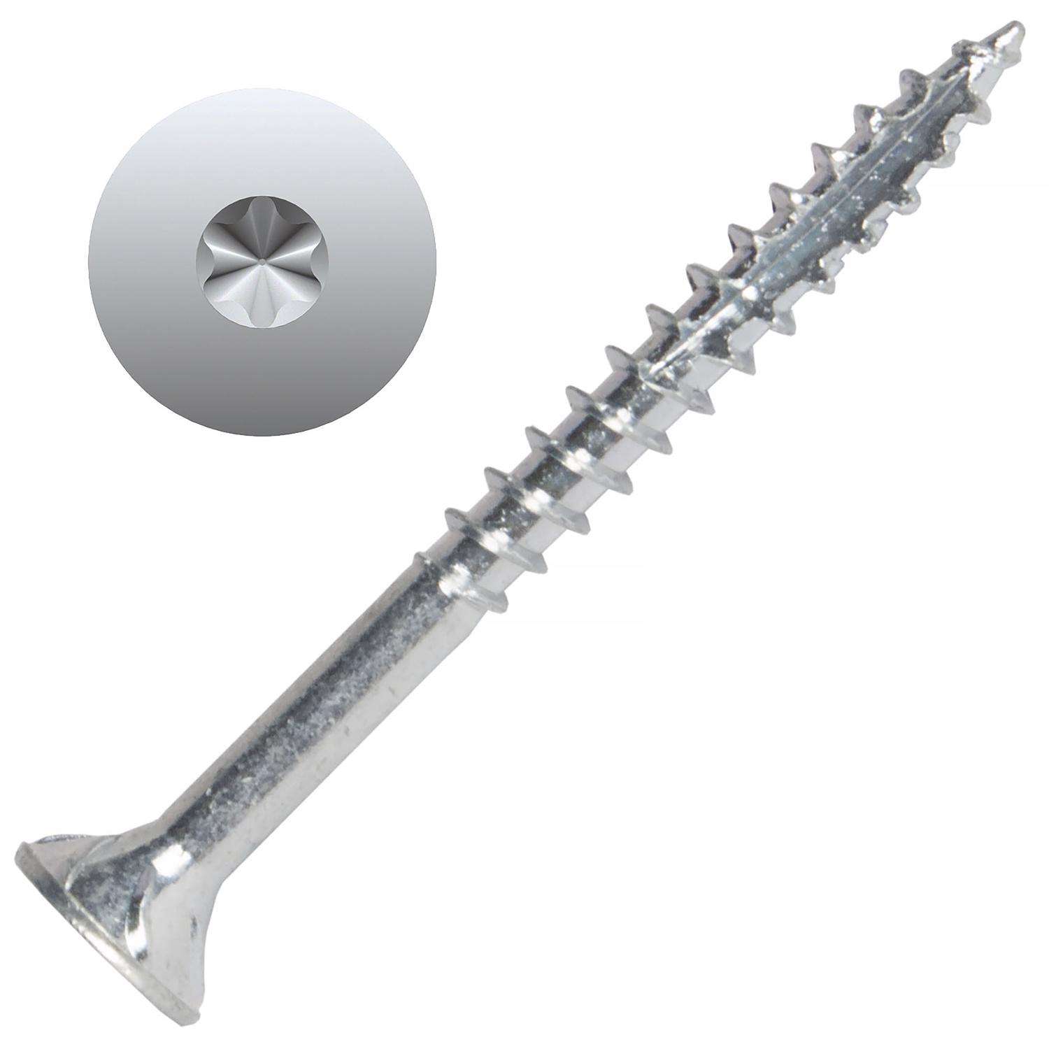 Screw Products AXIS No. 8 X 1.75 in. L Star Flat Head Structural Screws ...