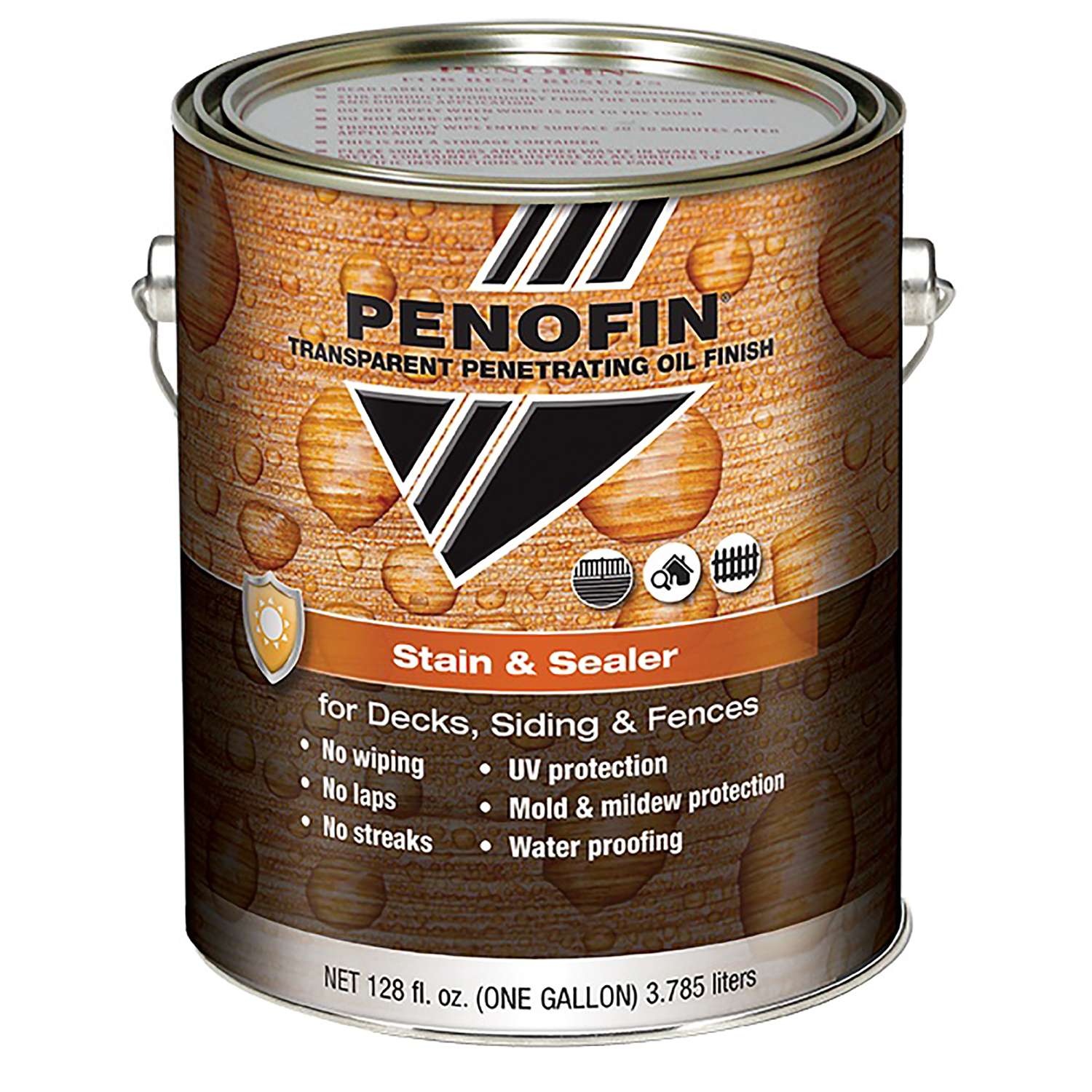 Penofin Transparent Matte Redwood Oil-Based Alkyd Stain and Sealer 1 ...
