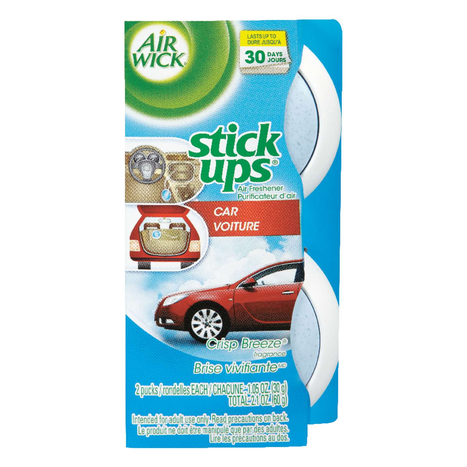 Air Wick Stick Ups Crisp Breeze Scent Air Freshener 2 oz Solid - Ace ...