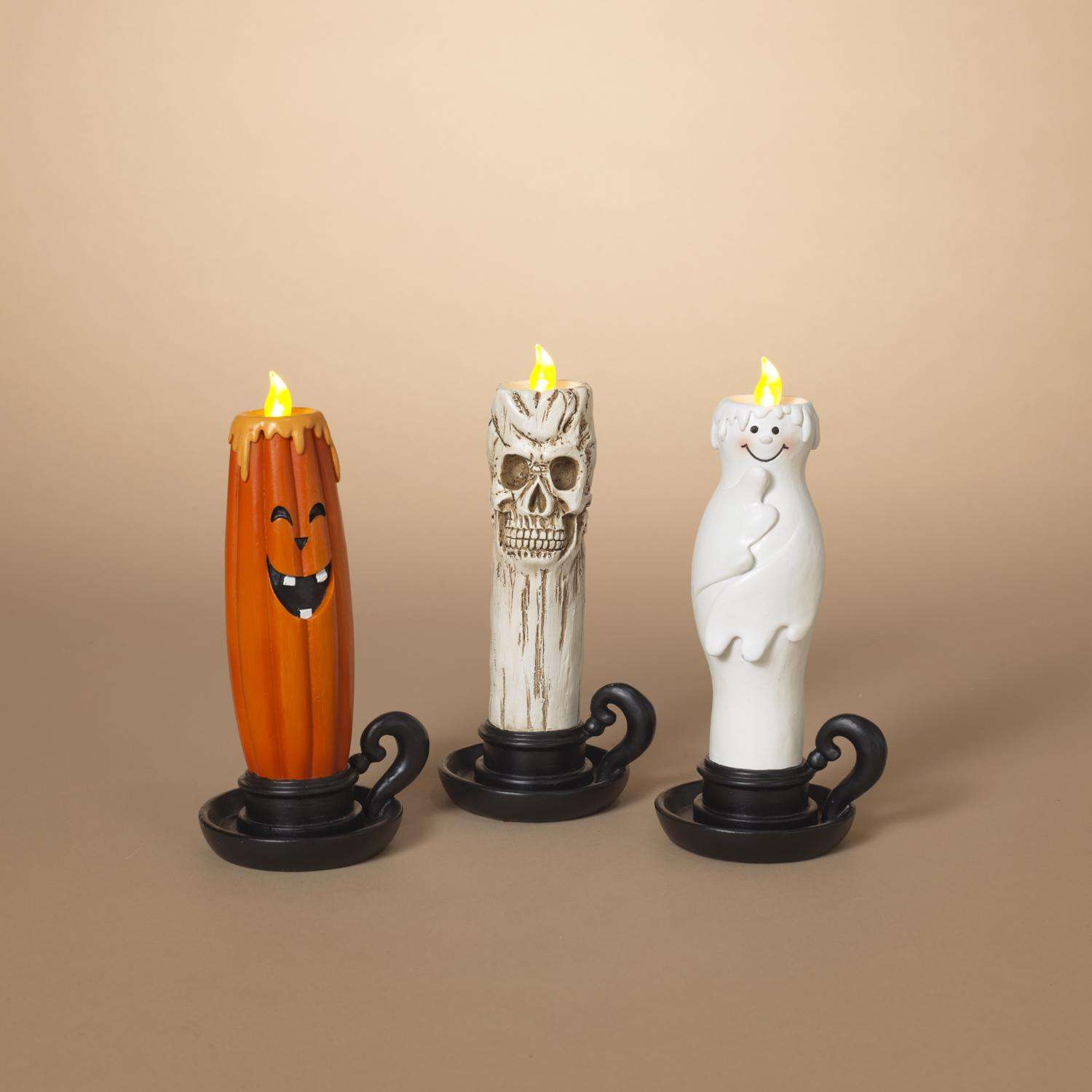 Celebrations 8.15 in. Ghost, Skull, Ghost Candle Halloween Decor - Ace Hardware