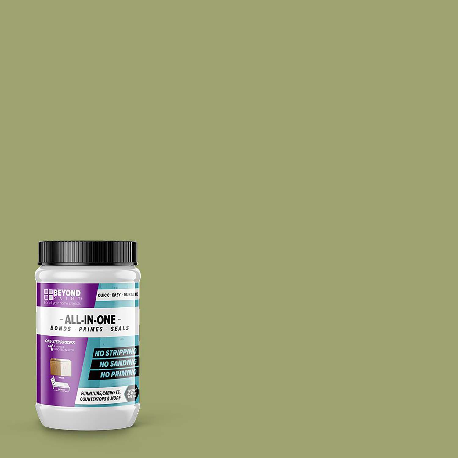 Beyond Paint Matte Sage Water-Based Paint Exterior and Interior 1 qt ...