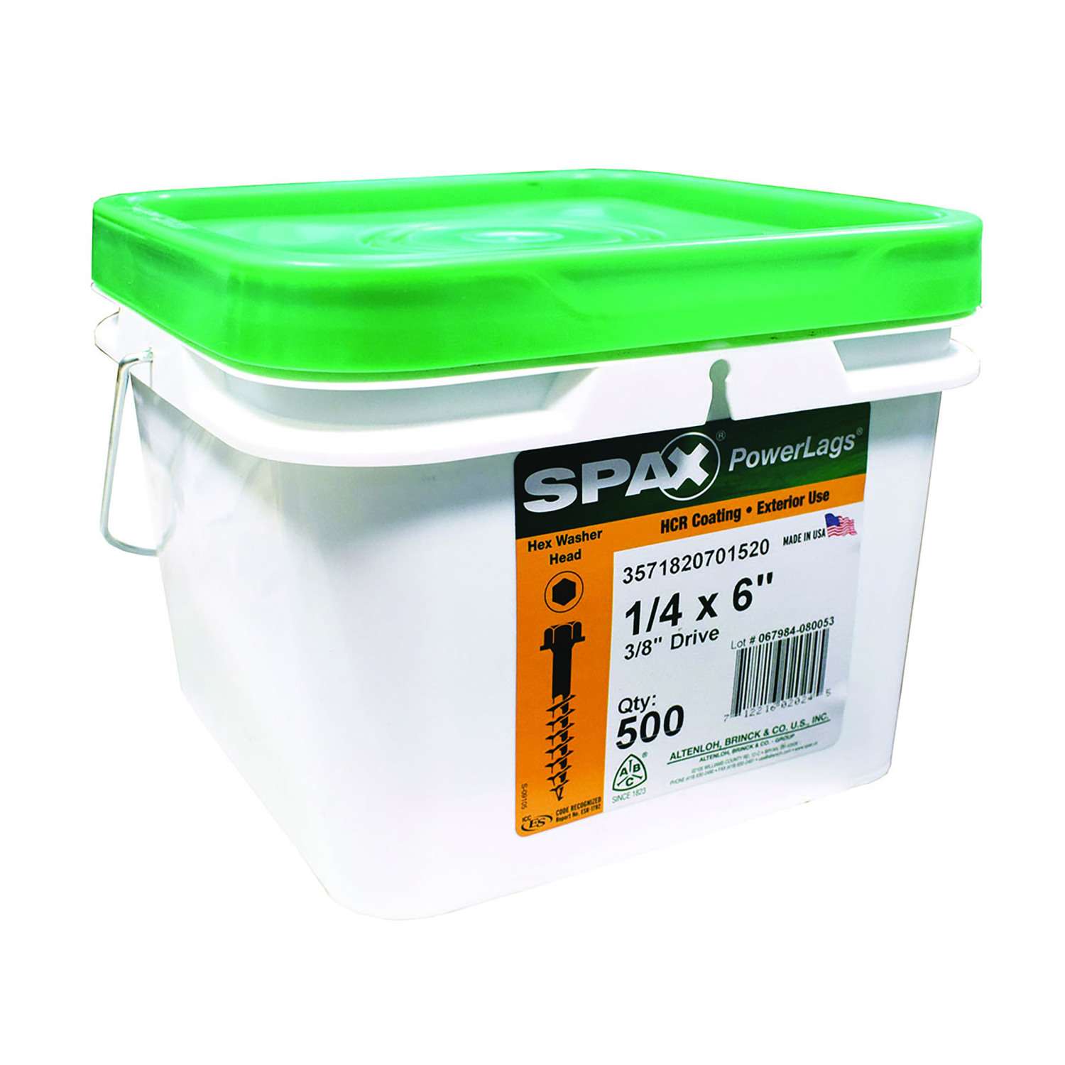 SPAX PowerLags 1/4 in. in. X 6 in. L Hex Drive Hex Washer Head ...