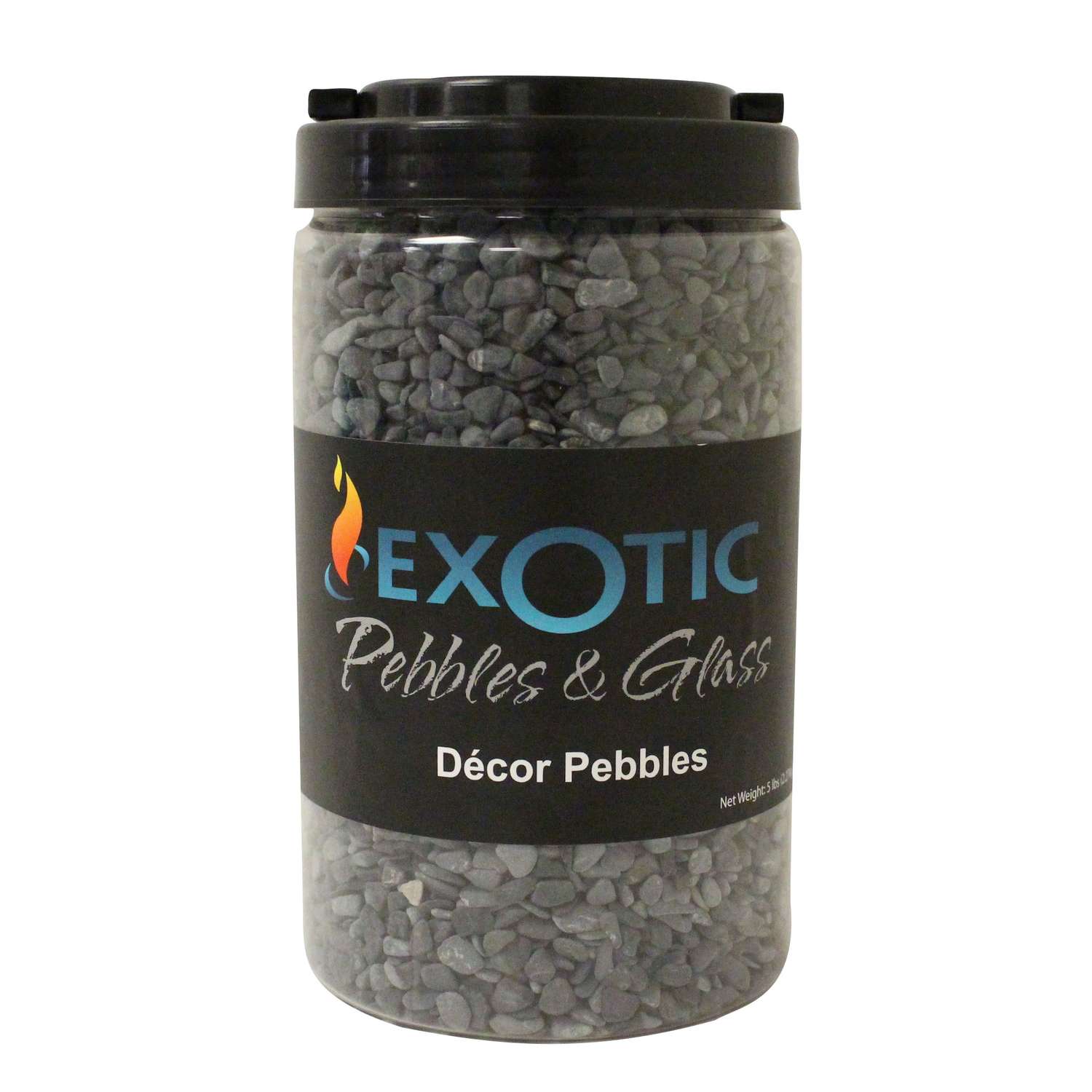 Exotic Pebbles & Aggregates Black Deco Pebbles 5 lb Mfr# BPBS-460J ...