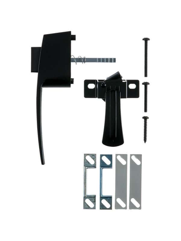 Ace Black Black Steel Push Button Latch 1 pk - Ace Hardware